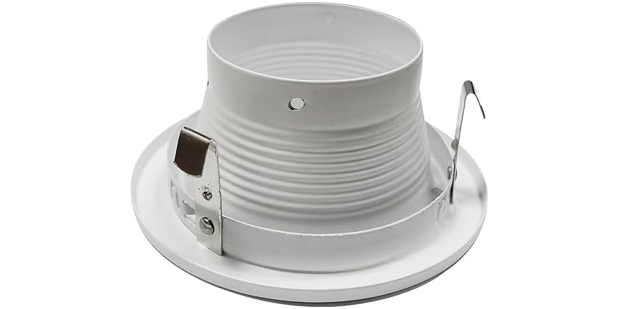 NICOR Lighting 4 inch White Baffle Trim