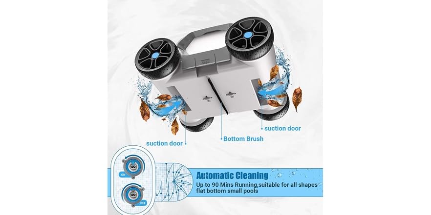 Qomotop Rechargeable Robotic Pool Cleaner