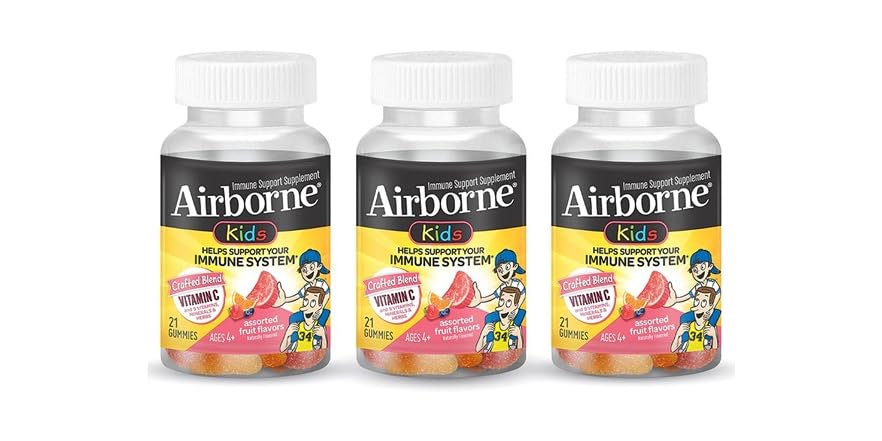 Airborne Kids Vitamin C Gummies 3 Pack