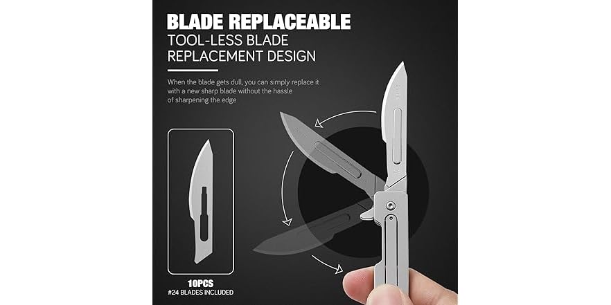 KUQIME (2 Pk) Pocket Blade Folding Knife