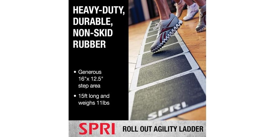 SPRI Roll-Out Agility Ladder Speed Train