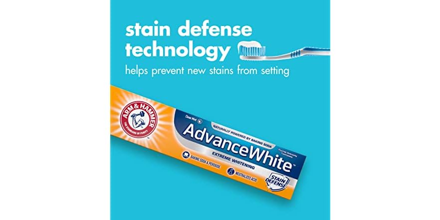 ARM & HAMMER Advanced White Toothpaste, Twin Pack