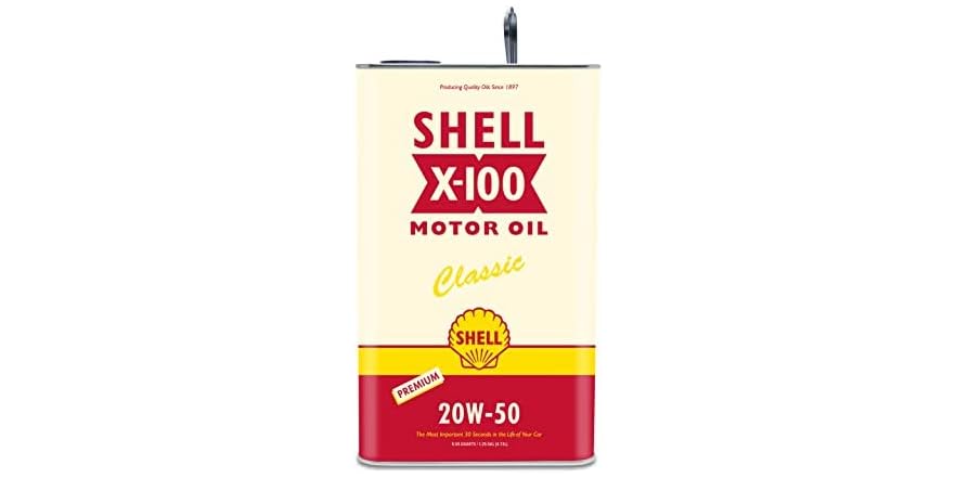 Shell X-100 Motor Oil 20W-50 with Zinc