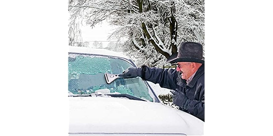 ZONETECH Heated Car Window Snow/Ice Scraper