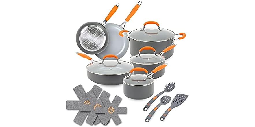 MasterChef 16 Pc Cookware Set Gray