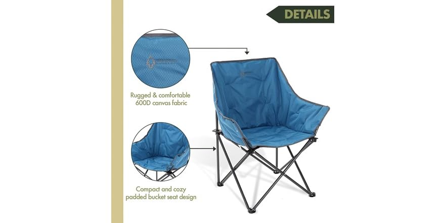 ARROWHEAD OUTDOOR Bucket Folding Chair