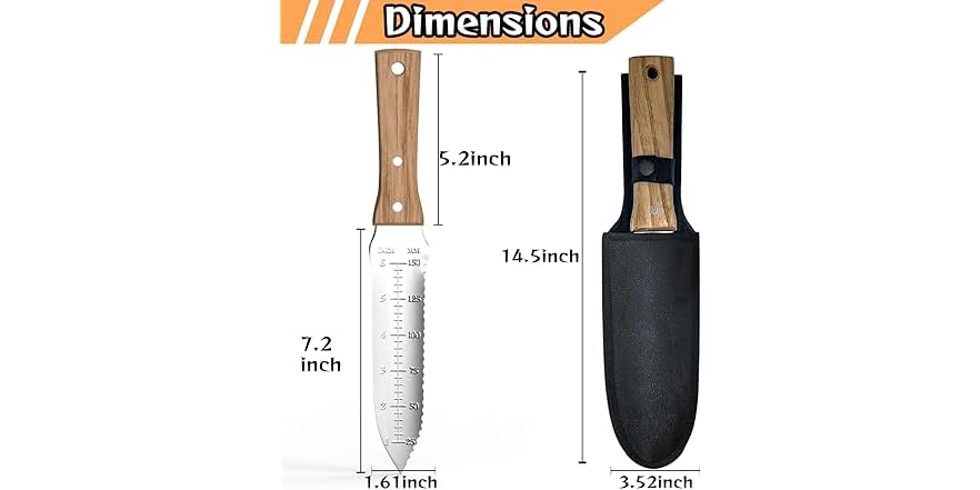 Hori Hori Garden Knife, Multi-Purpose Gardening Tool