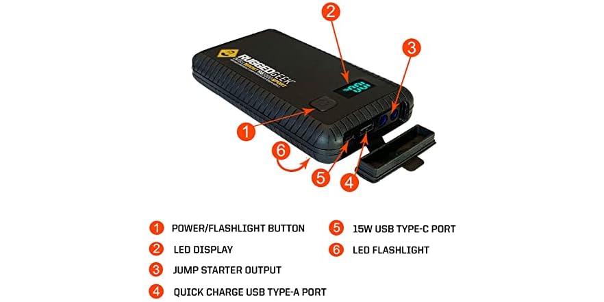 Rugged Geek RG1000 SPORT Jump Starter