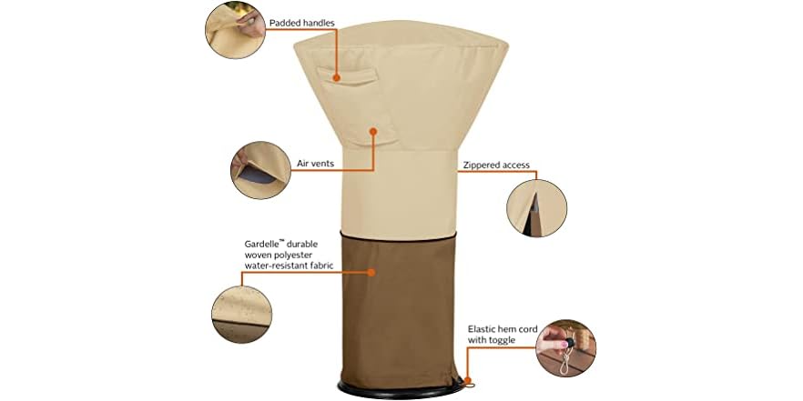21 in Round Table Top Patio Heater Cover