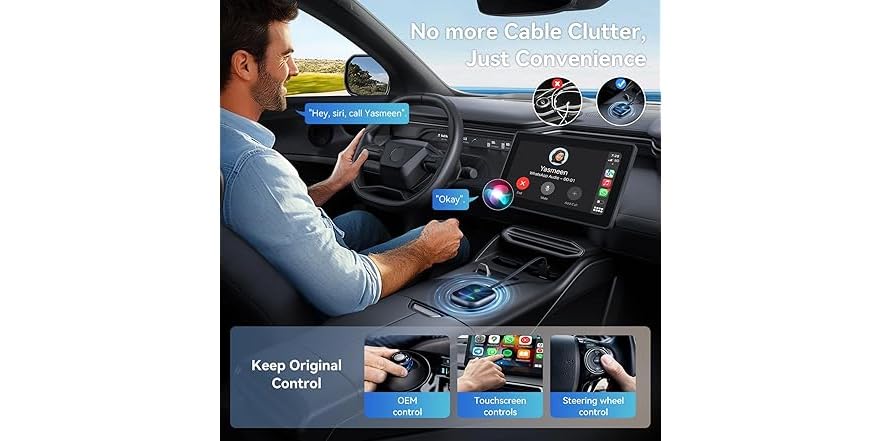 KUKIHO 2 in 1 Wireless CarPlay Adapter