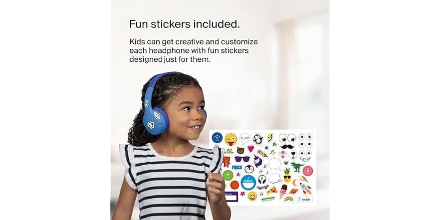 Belkin SoundForm Mini Wireless Bluetooth Headphones for Kids