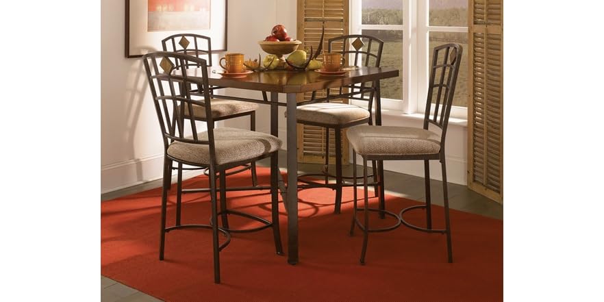 Jefferson 5-pc Counter Height Dining Set