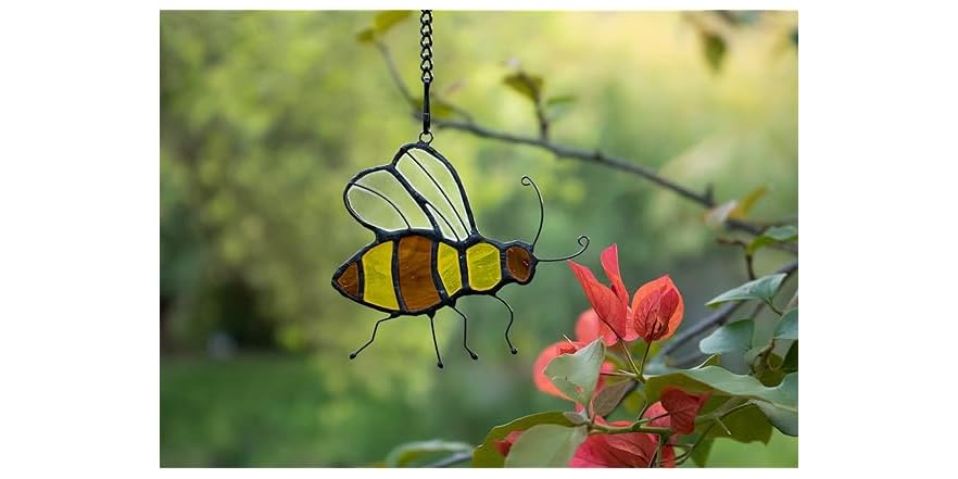 Bee Suncatcher Stained Glass