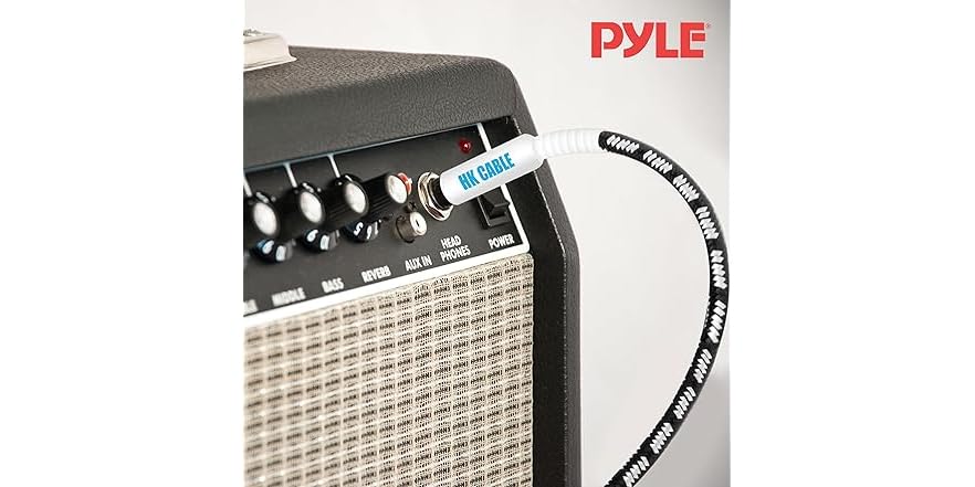 Pyle 1/4 Inch TS Guitar Instrument Cable