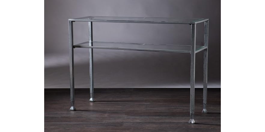 Metal/Glass Console Table - Silver