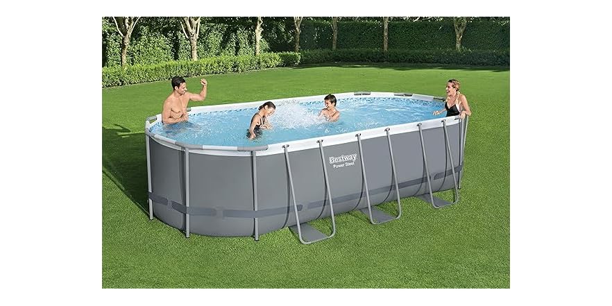 Bestway Power Steel 18' x 9' x 48" Oval Pool
