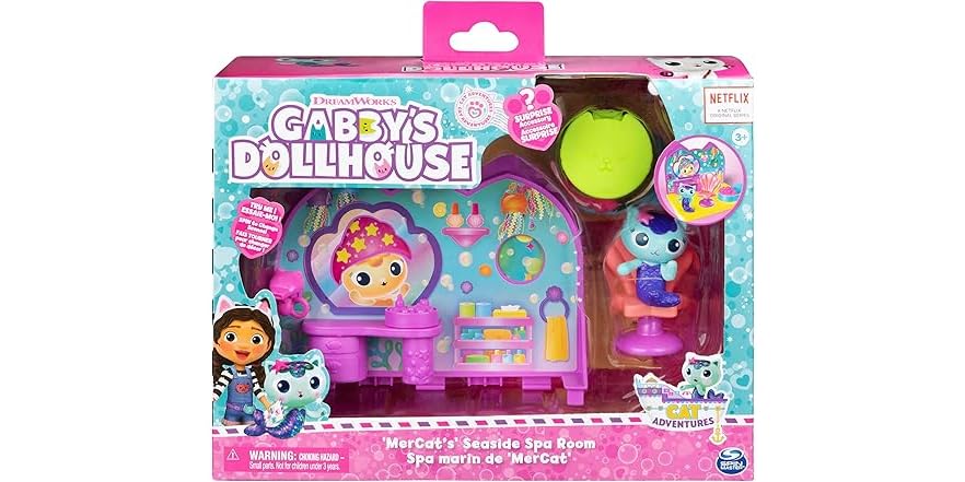 Gabby’s Dollhouse, MerCat’s Spa Playset