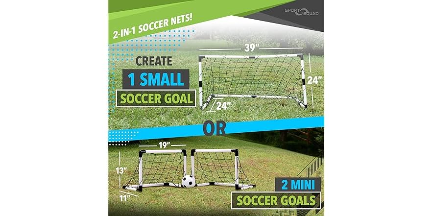 Sport Mini 2-in-1 Training Soccer Goal