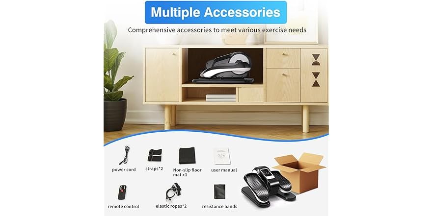 Umitec Under Desk Elliptical Machine with App