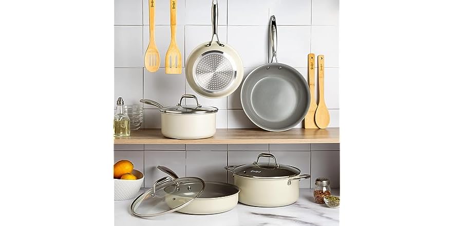 Goodful Ceramic Nonstick Cooking Set