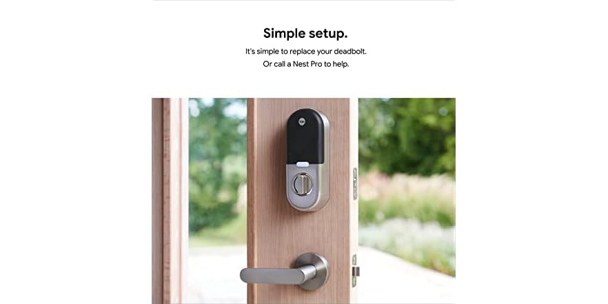 Google Nest x Yale Lock - Tamper Proof Smart Lock for Keyless Ent (Open ...