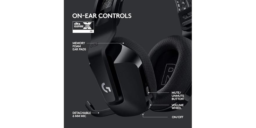 Logitech G733 Lightspeed Wireless Headset (Open Box)