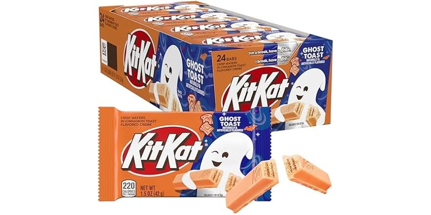 (2 Pack) KIT KAT Ghost Toast Cinnamon Flavored Creme Wafer Full Size ...