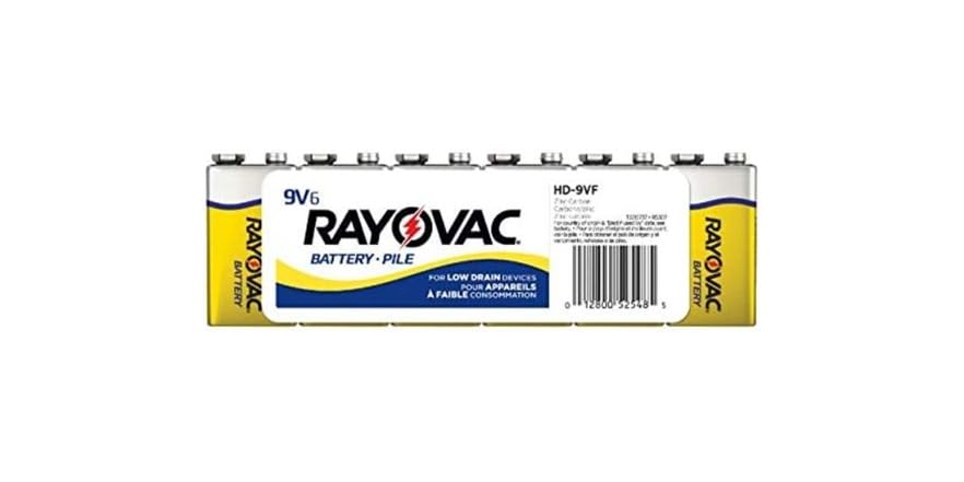Rayovac 9V Heavy Duty Batteries (6 Pack)