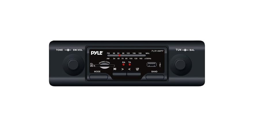 In-Dash AM/FM MP3 Style Dual Knob Radio
