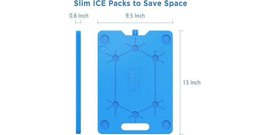 3 Large Cooler Ice Packs 10x13"