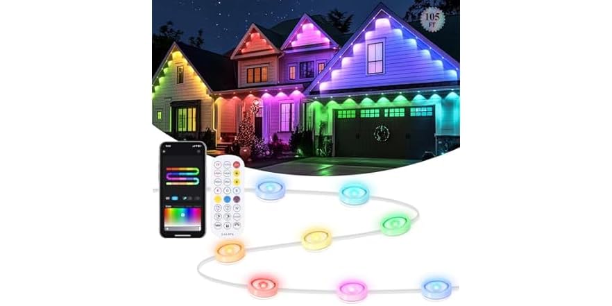 Brightever Permanent Outdoor Lights, Smart RGBIC