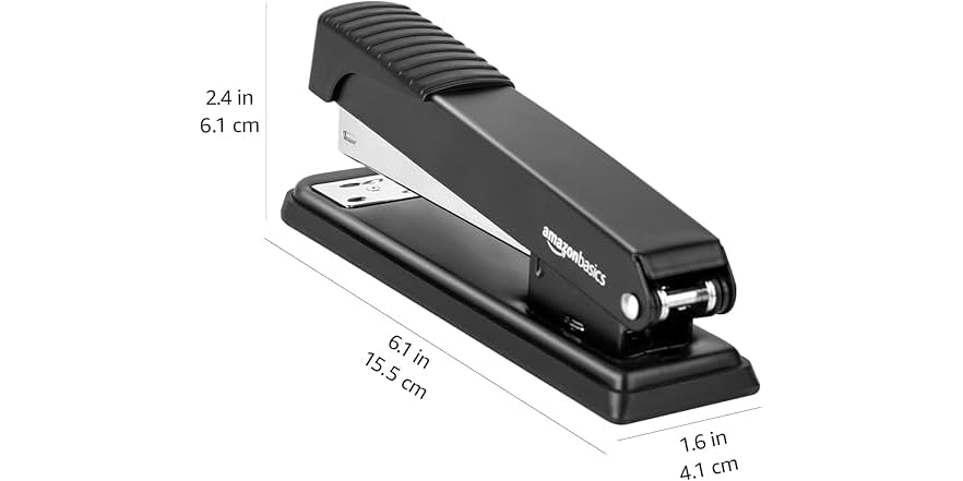 Amazon Basics Full-strip Metal Office Desktop Stapler, 20 Sh (Open Box)