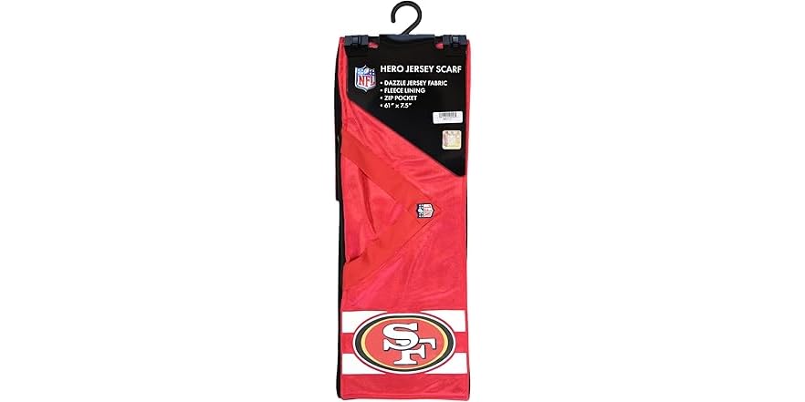 San Francisco 49ers NFL Jersey Scarf