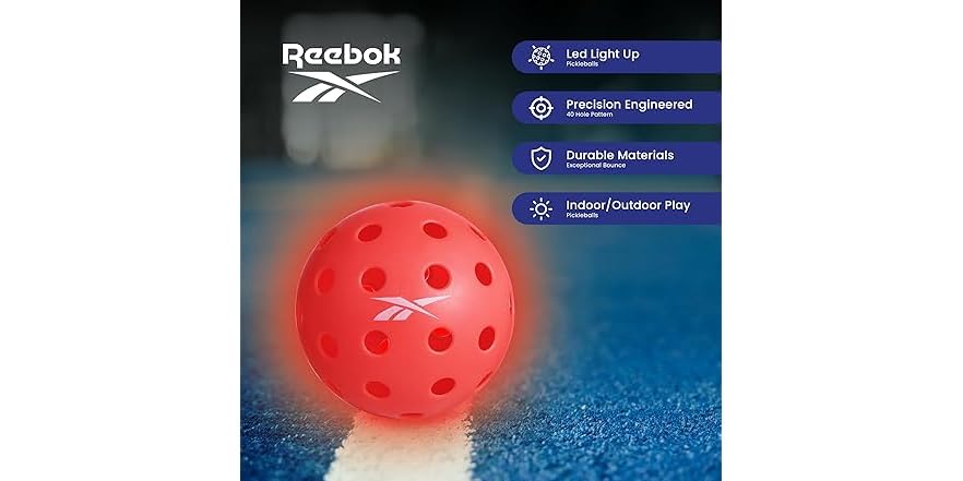 Reebok - LED Pickleball Set for 2