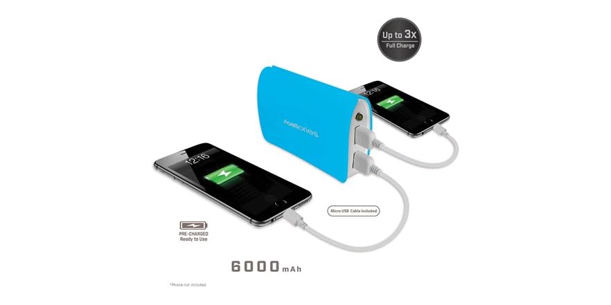 Acellories Power Bank w/ Light - 2 pack