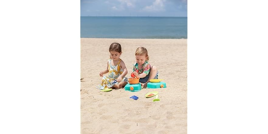 Hape Sandy Beach Cooking Play Set Toy