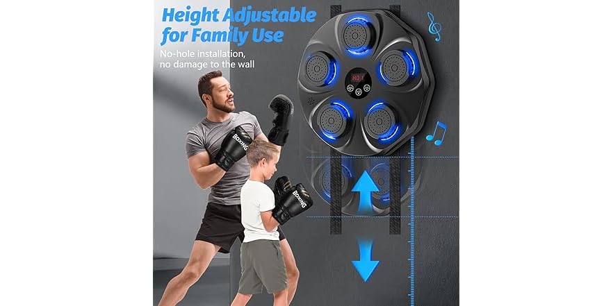 Interactive Punching Trainer with Boxing Gloves