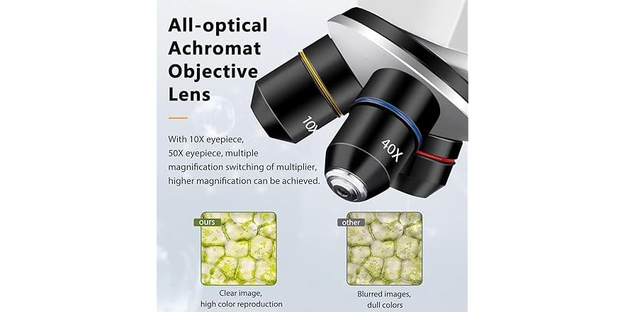 PalliPartners 100X-2000X Compound Microscope