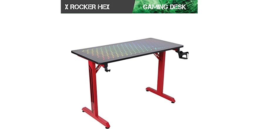 X Rocker Hex PC Modern Gaming Desk