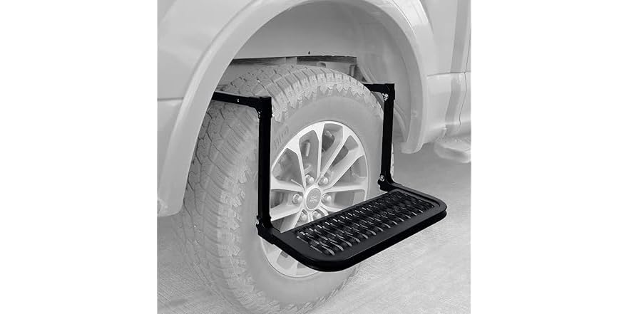 Folding Heavy Duty Tire Steps for Truck, SUV & RVs
