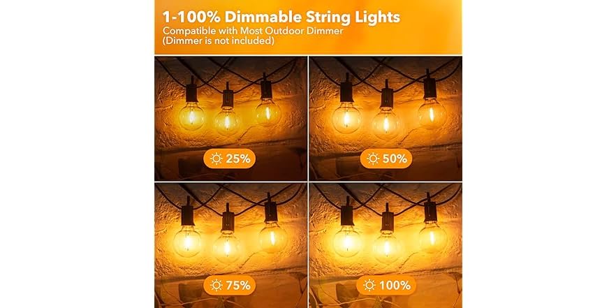 Brightown Outdoor String Lights