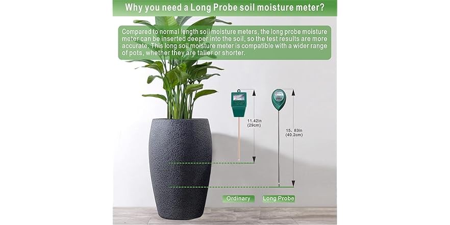 Long Probe Deep Use Soil Moisture Meter