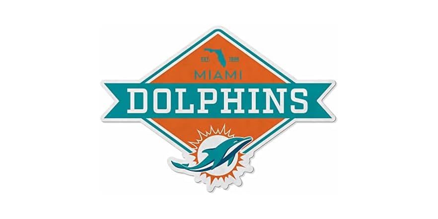 MIAMI DOLPHINS Diamond Shape Cut Pennant
