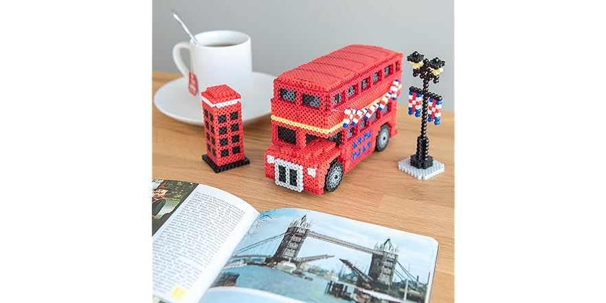 Perler London Bus 3D Fused Bead Kit