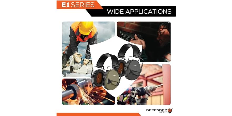 Defender E1 Electronic Active Hearing Muffs