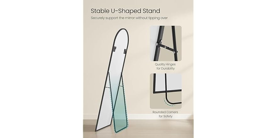 SONGMICS Full Length Mirror, 63 x 20