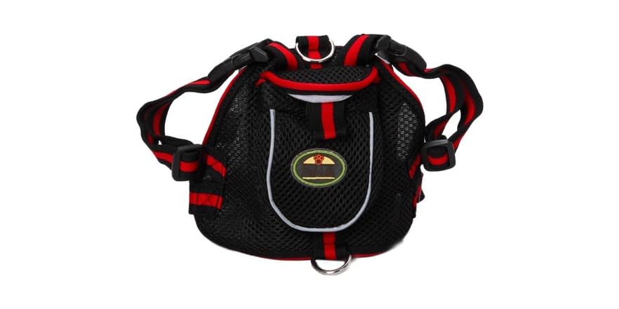 Mesh Harness with Pouch - Black