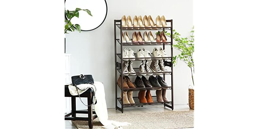 SONGMICS 3-Tier Shoe Racks for Closet