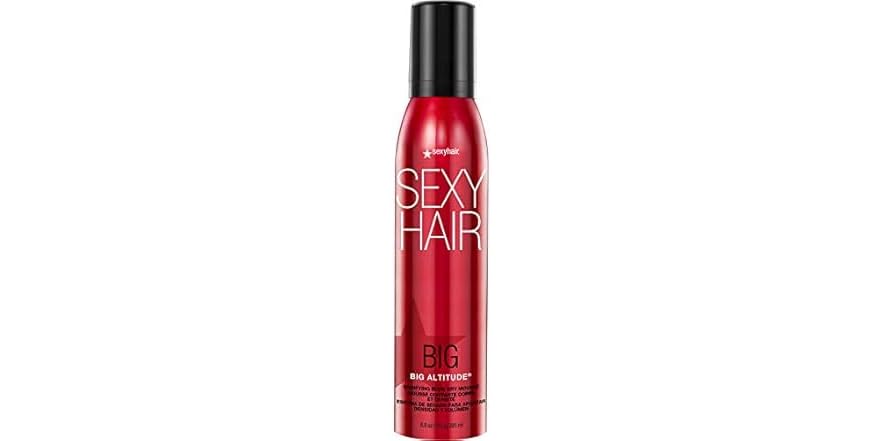 (2 Pack) SexyHair Big Attitude Bodifying Blow Dry Mousse, 6.8 oz