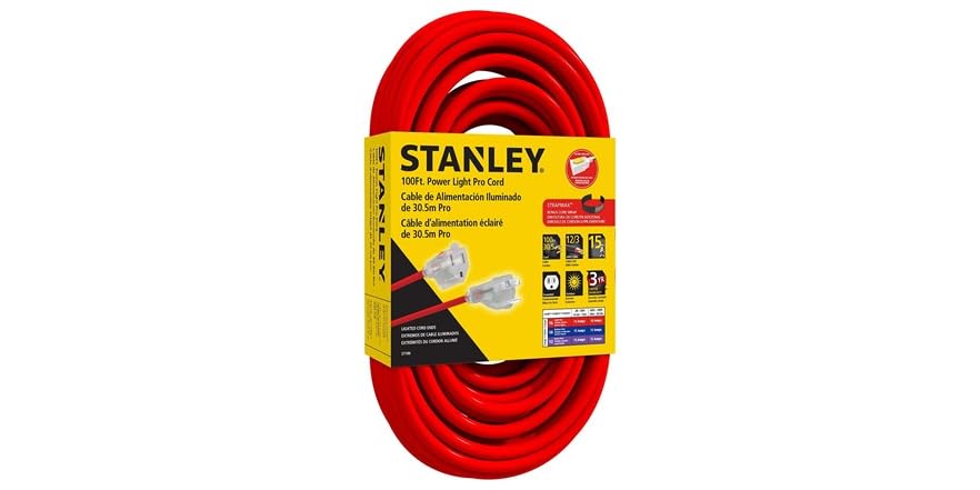 Stanley 100' Heavy Duty Extension Cord
